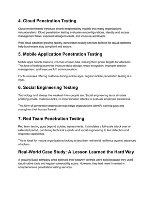7 Essential Types of Penetration Testing Services Every Business Should ...