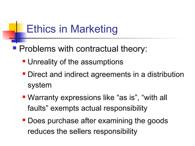 7 ethics and marketing | PPT