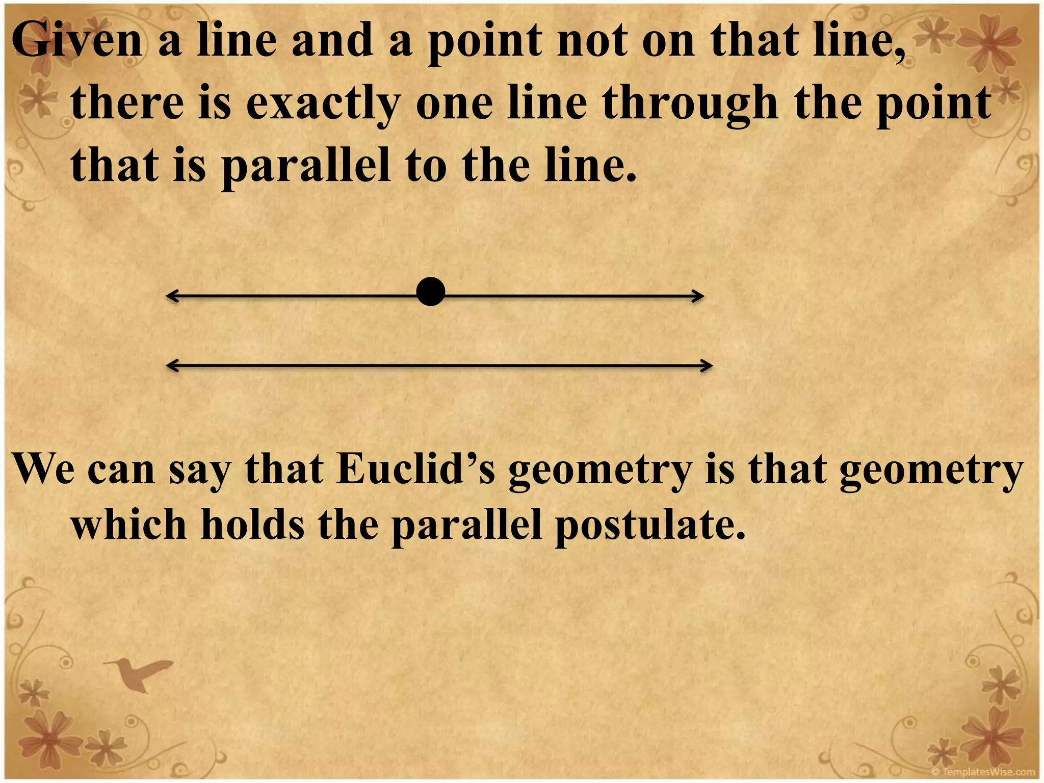 7 euclidean&non euclidean geometry | PPTX | Geography | Science