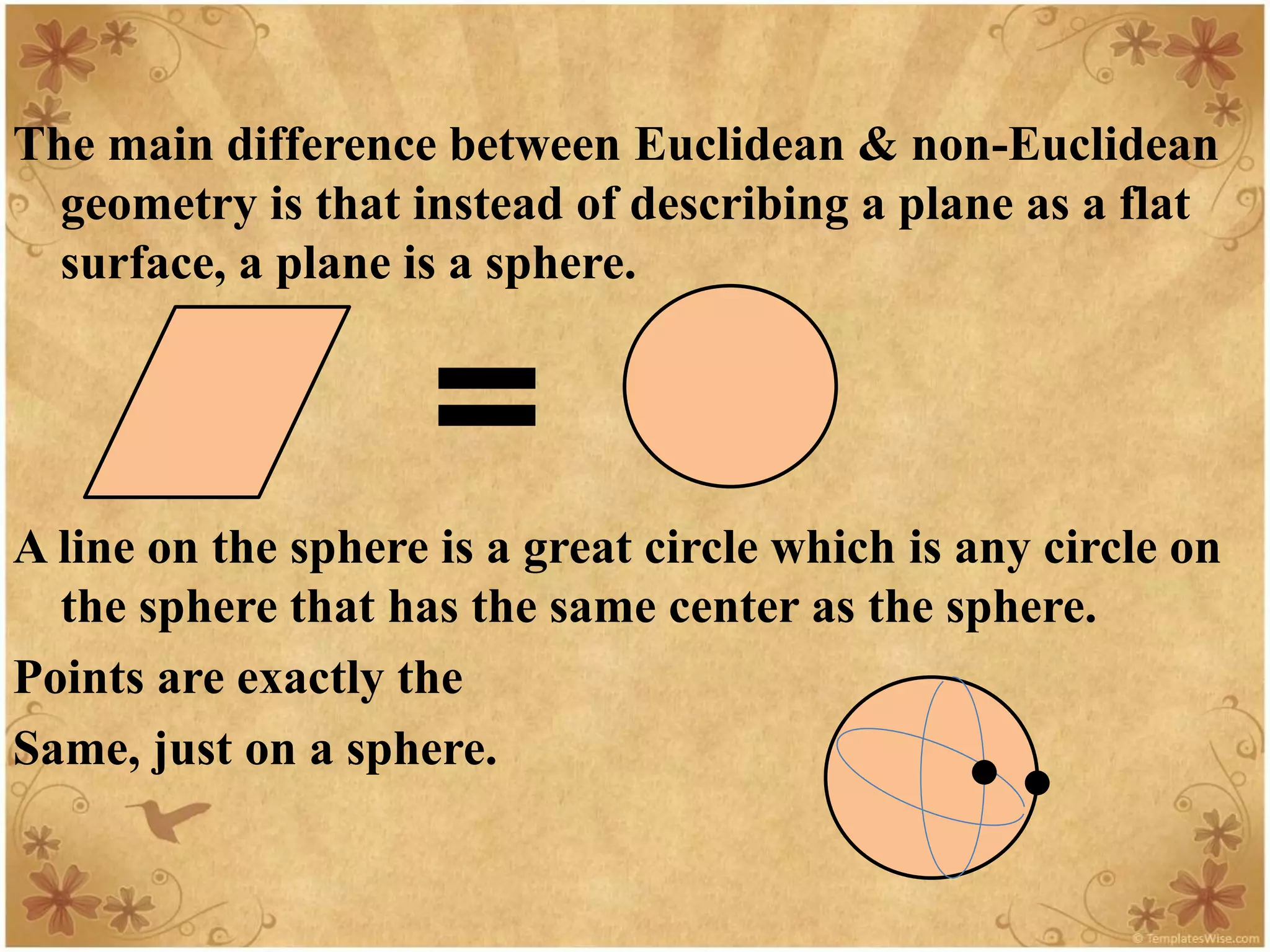 7 euclidean&non euclidean geometry | PPTX