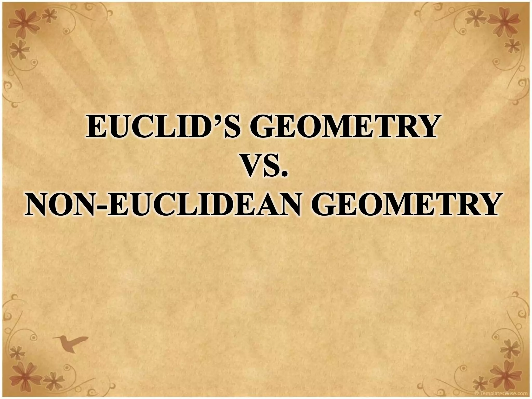 7 euclidean&non euclidean geometry | PPTX | Geography | Science