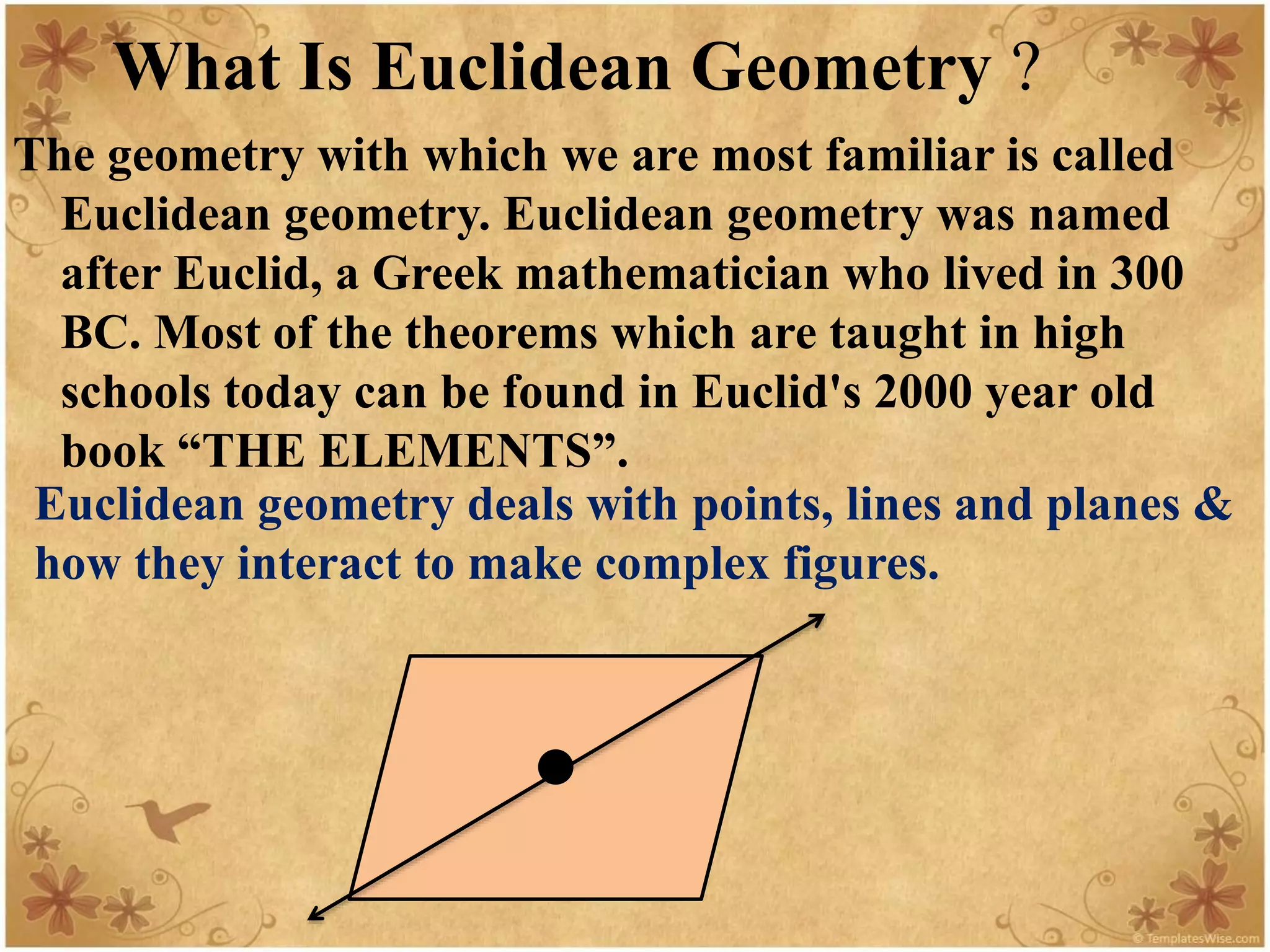 7 euclidean&non euclidean geometry | PPTX