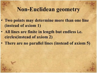7 euclidean&non euclidean geometry | PPTX