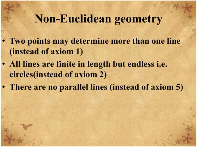 7 euclidean&non euclidean geometry | PPTX | Geography | Science