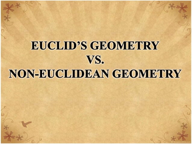 7 euclidean&non euclidean geometry | PPTX | Geography | Science