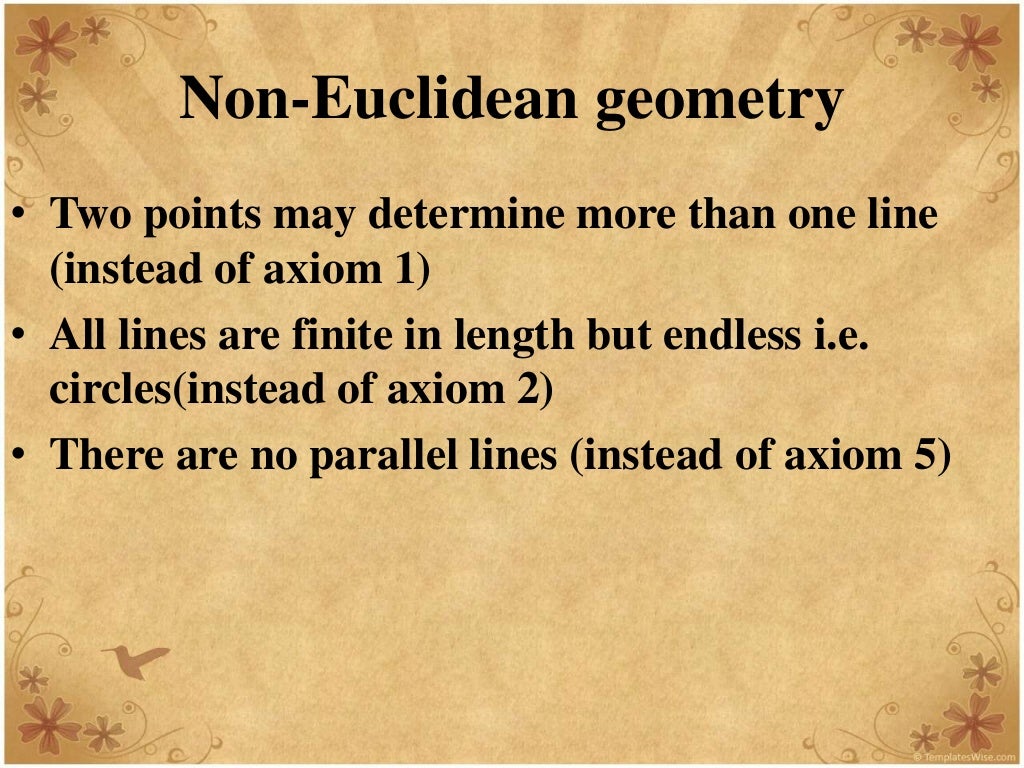 7 Euclidean non Euclidean Geometry 7 Euclidean non Euclidean Geometry