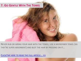 7 Everyday Tips You Need To Know For Healthy Hair | PPT