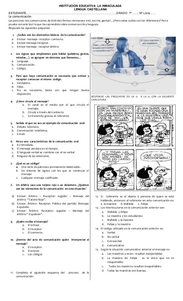 7° examen comunicación