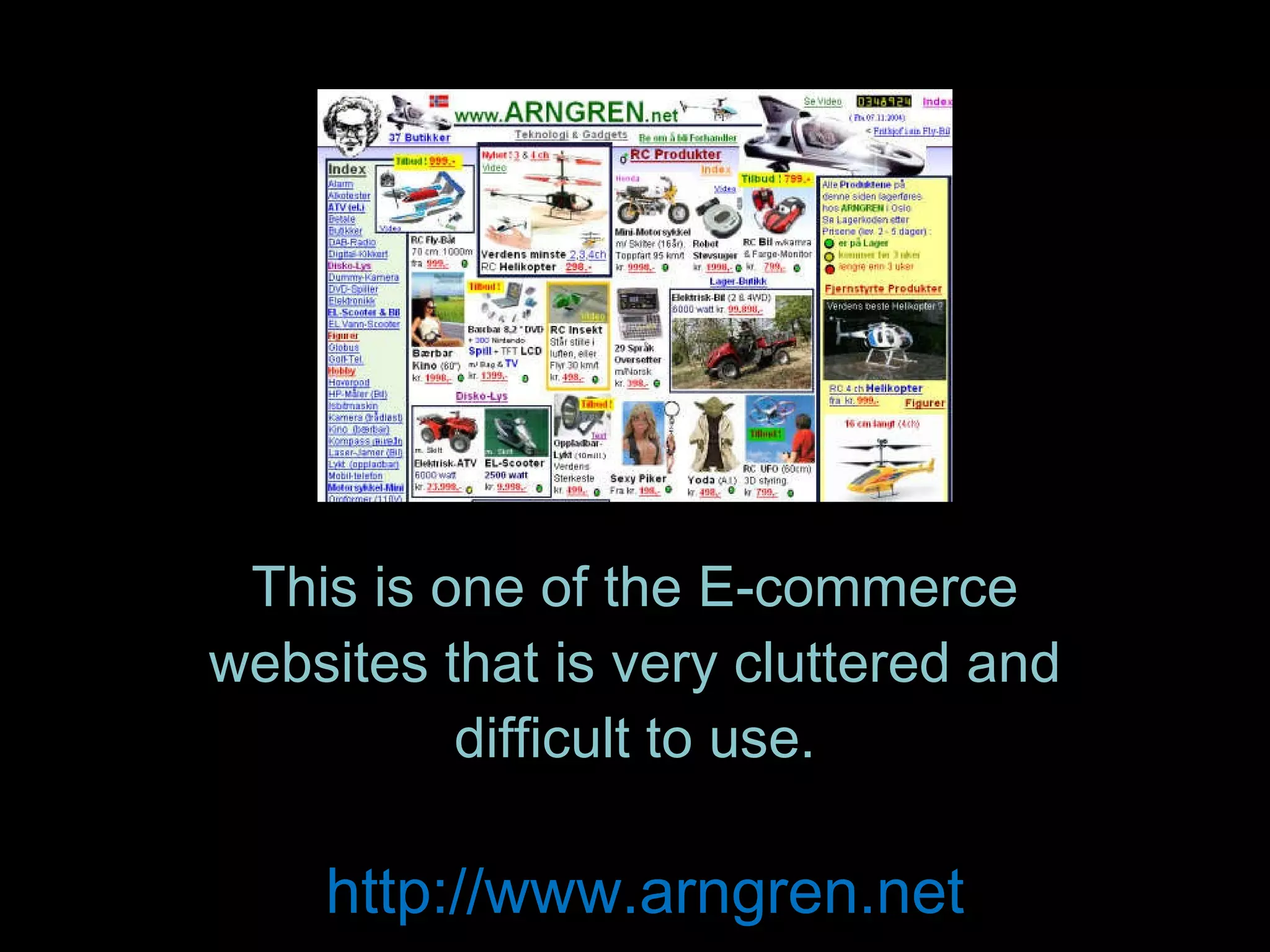 7 Examples of good and bad e-commerce websites | PPT