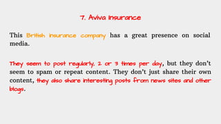 7 Examples of Social Media in the Insurance Industry | PDF