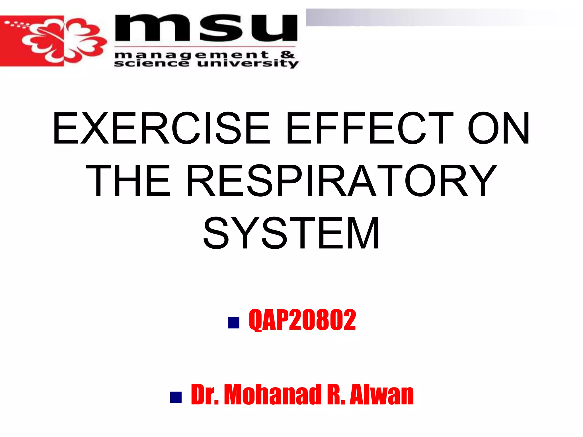 7@ exercise and respiration | PPT