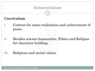 EXISTENTIALISM in Philosophy of Education | PDF