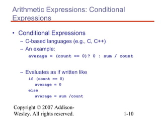 7 expressions and assignment statements | PPT