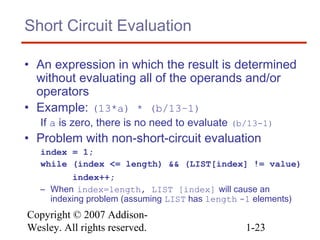 7 expressions and assignment statements | PPT