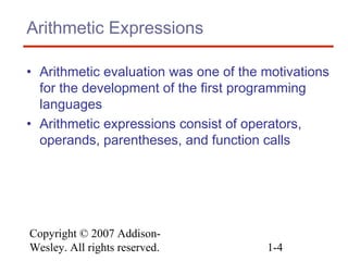 7 expressions and assignment statements | PPT