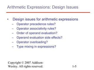 7 expressions and assignment statements | PPT