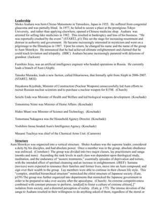 Aum Shinrikyo | PDF