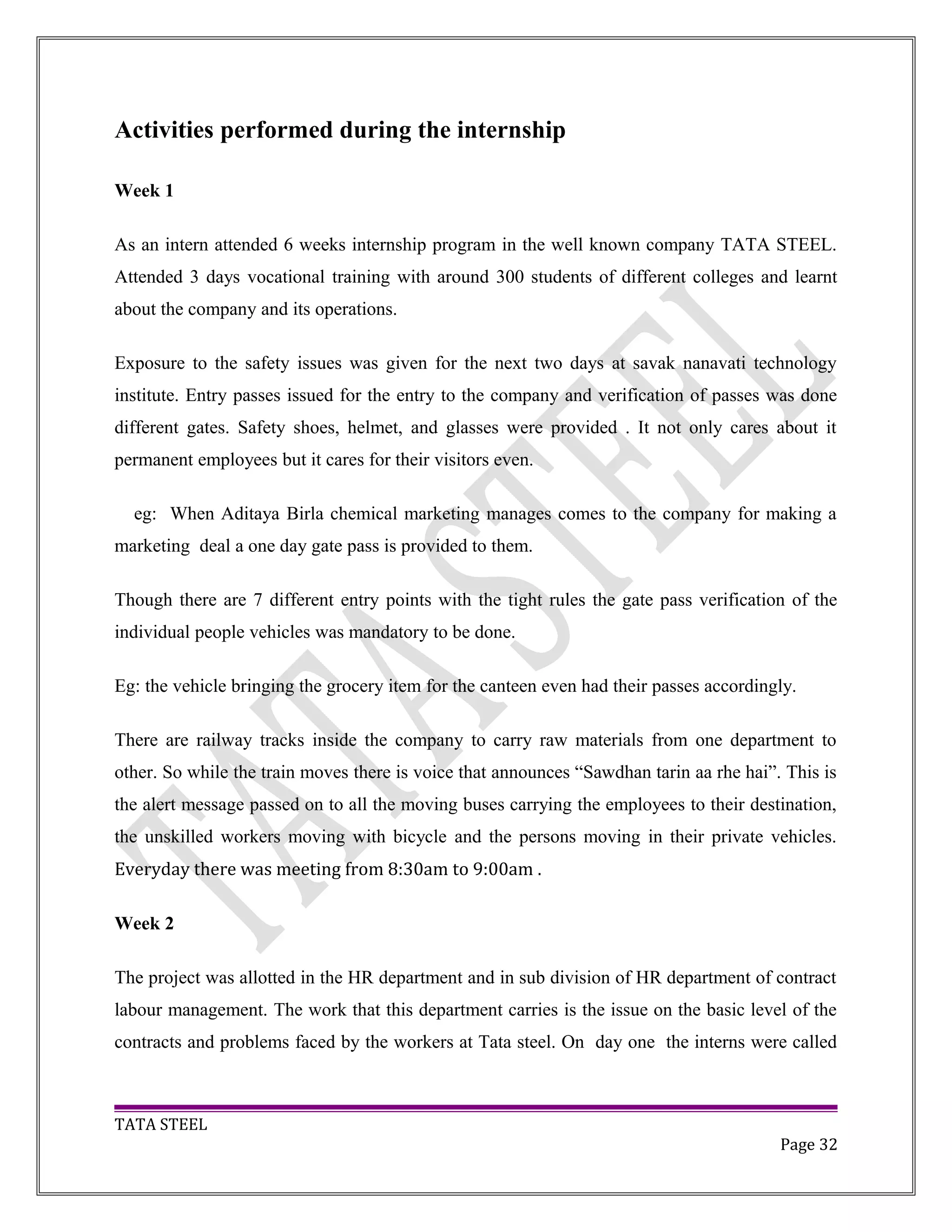 Internship report - Archana - 17-9-2013 | DOC