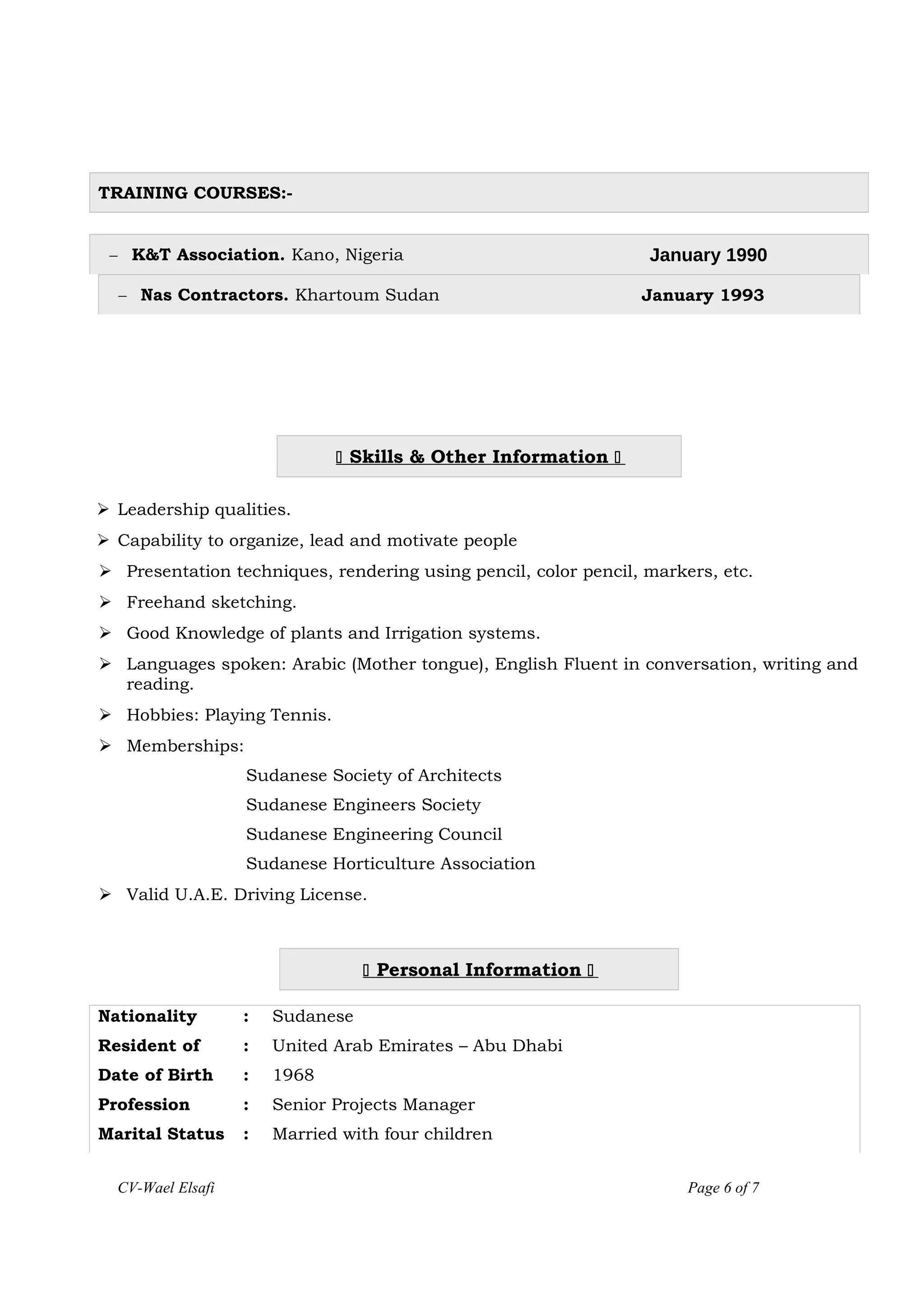 Wael CV Latest1 | PDF