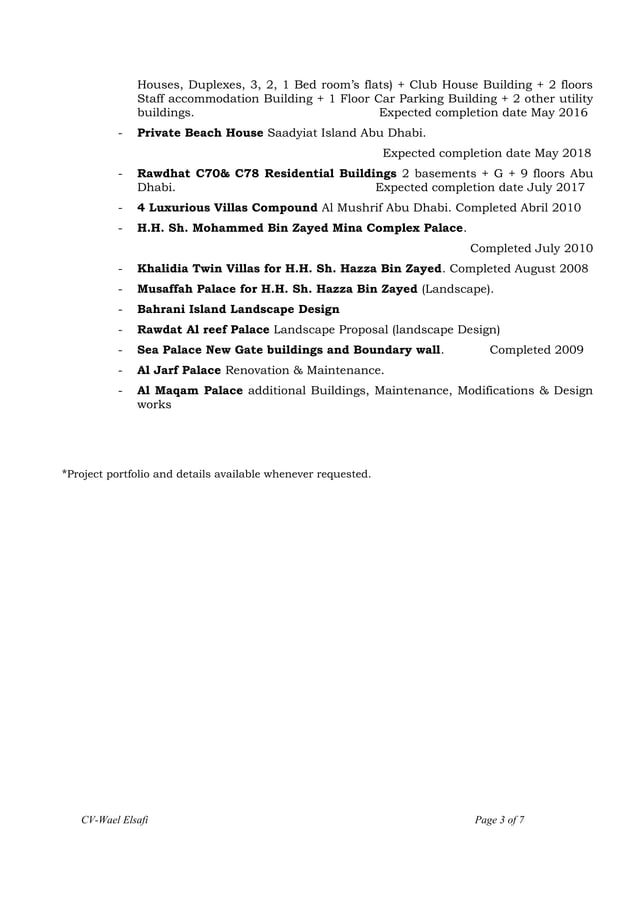 Wael CV Latest1 | PDF