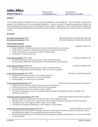 John Allen - Resume | DOCX