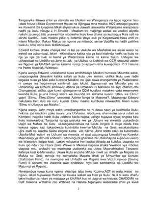 WARAKA WA IKULU TAKATIFU KWA JOHN MAGUFULI, NA EDWARD LOWASA NA HATMA ...