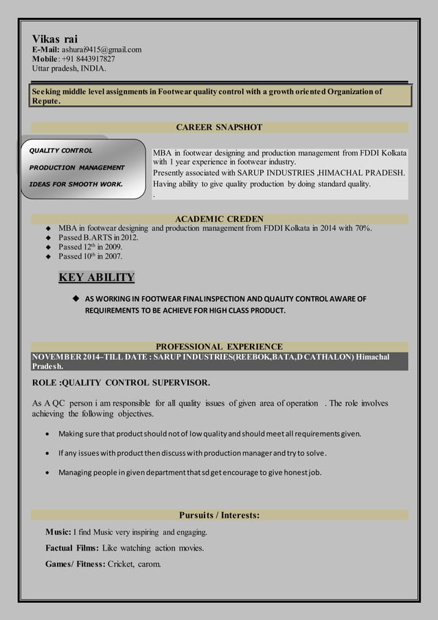 vikas cv | PDF