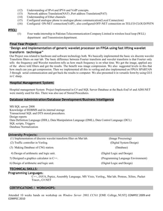 Mansoor Nasir Cv (2) | PDF