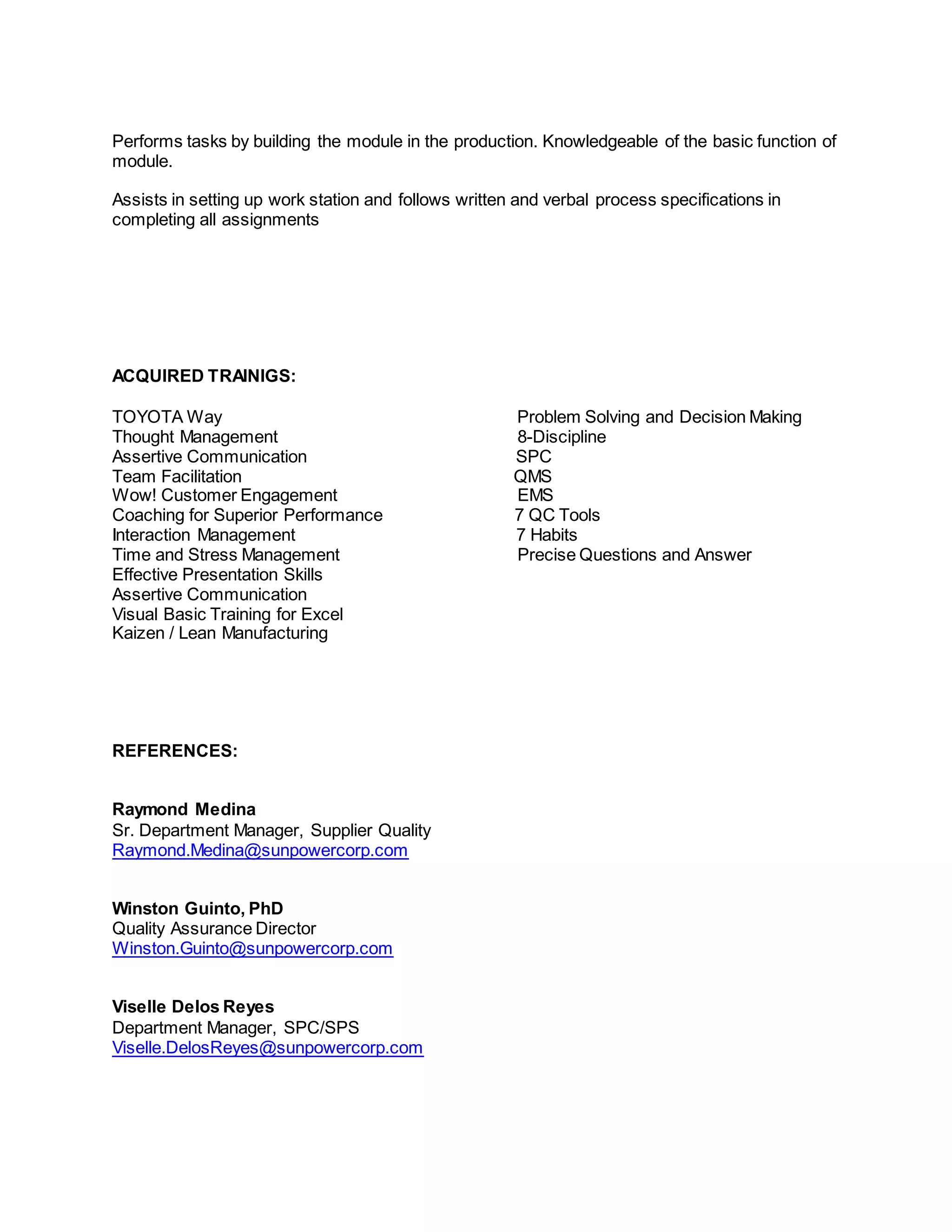 Mary Ann Zapata CV | DOCX