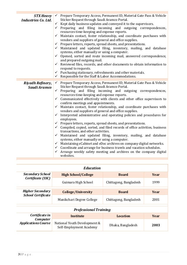 Resume Md Omar Faruque