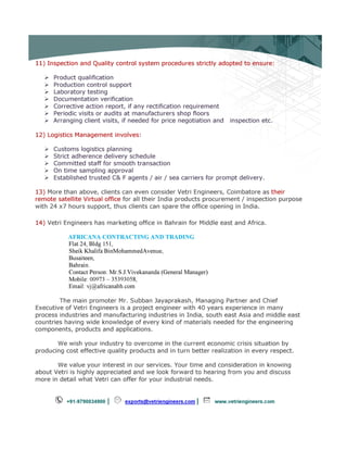 PRICE LIST FOR ENGINEERING COMPONENTS | PDF