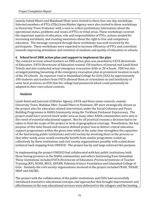 Project Completion Report 2014 | PDF