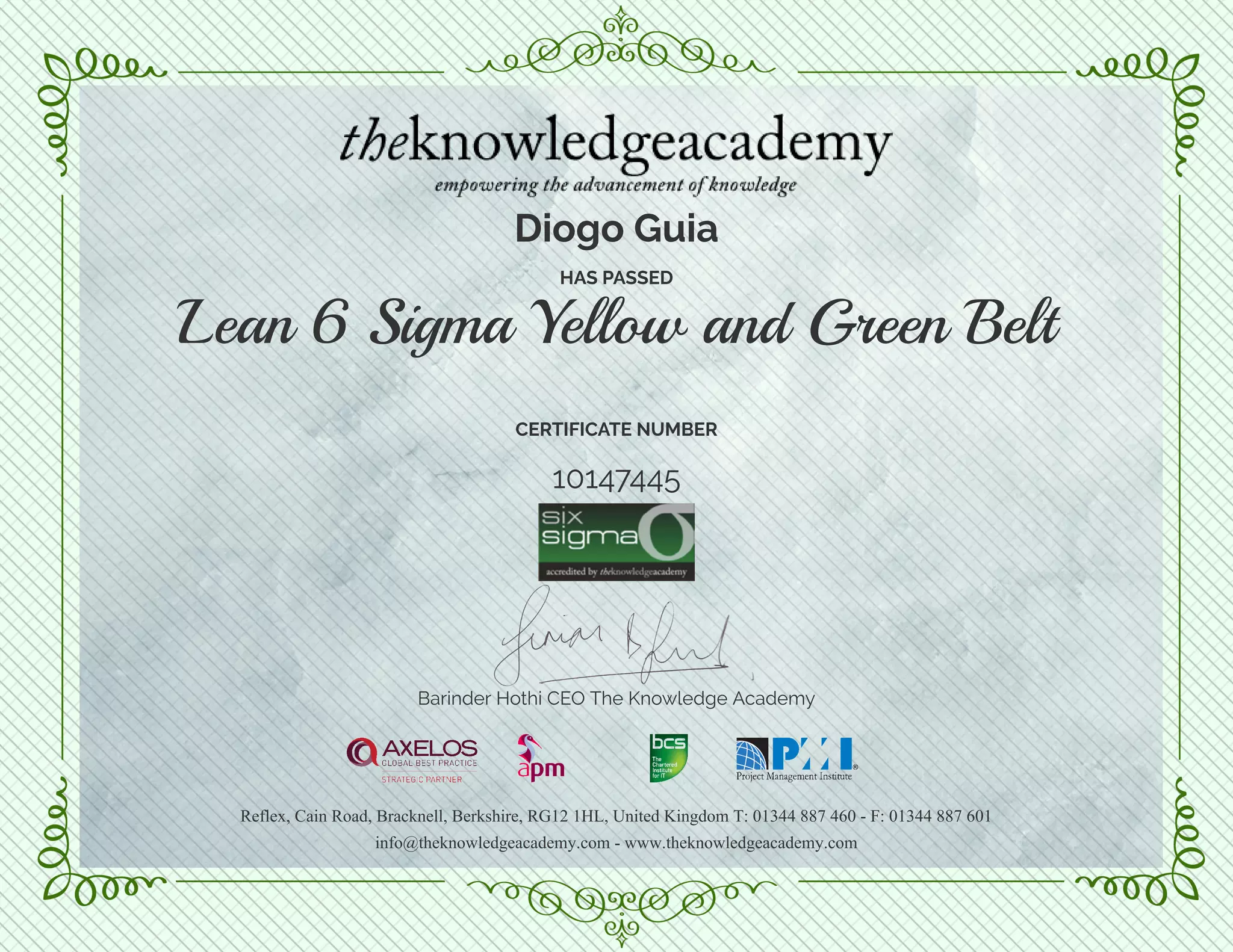 DG_Certificates | PDF