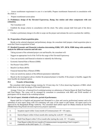 ToR | DOC | Civil Engineering Industry | Industries