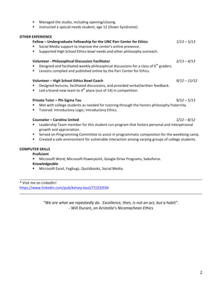 Kaul, Kelsey - Resume | PDF