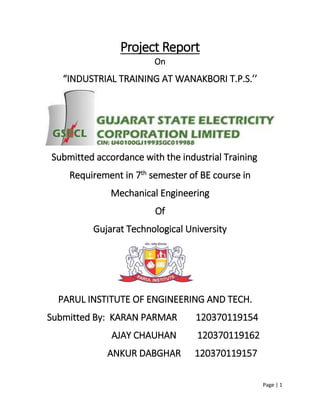 training report | PDF