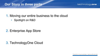 TechnologyOne for AWS Summit | PDF