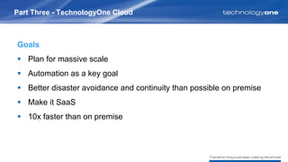 TechnologyOne for AWS Summit | PDF