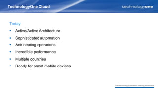 TechnologyOne for AWS Summit | PDF