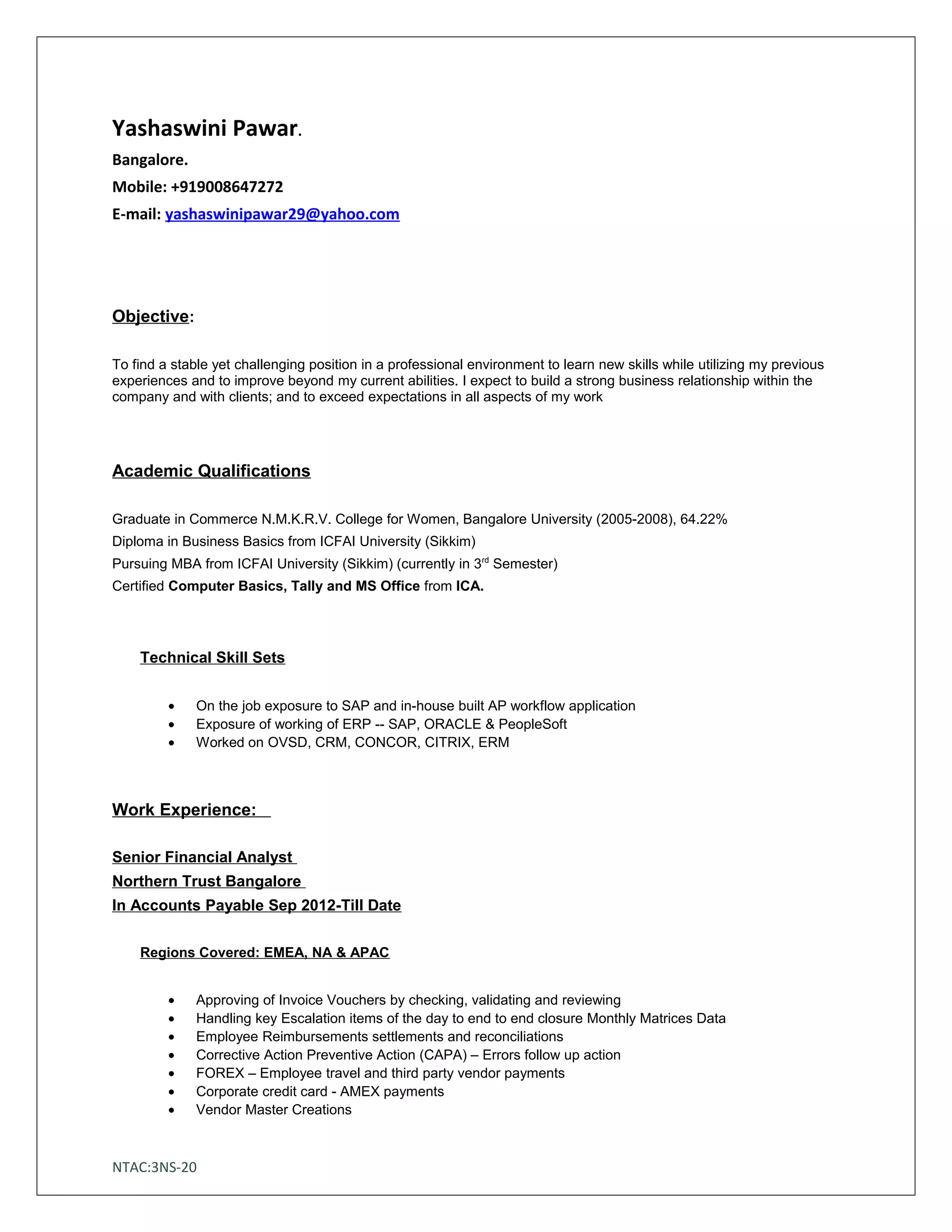 Yash Resume | PDF