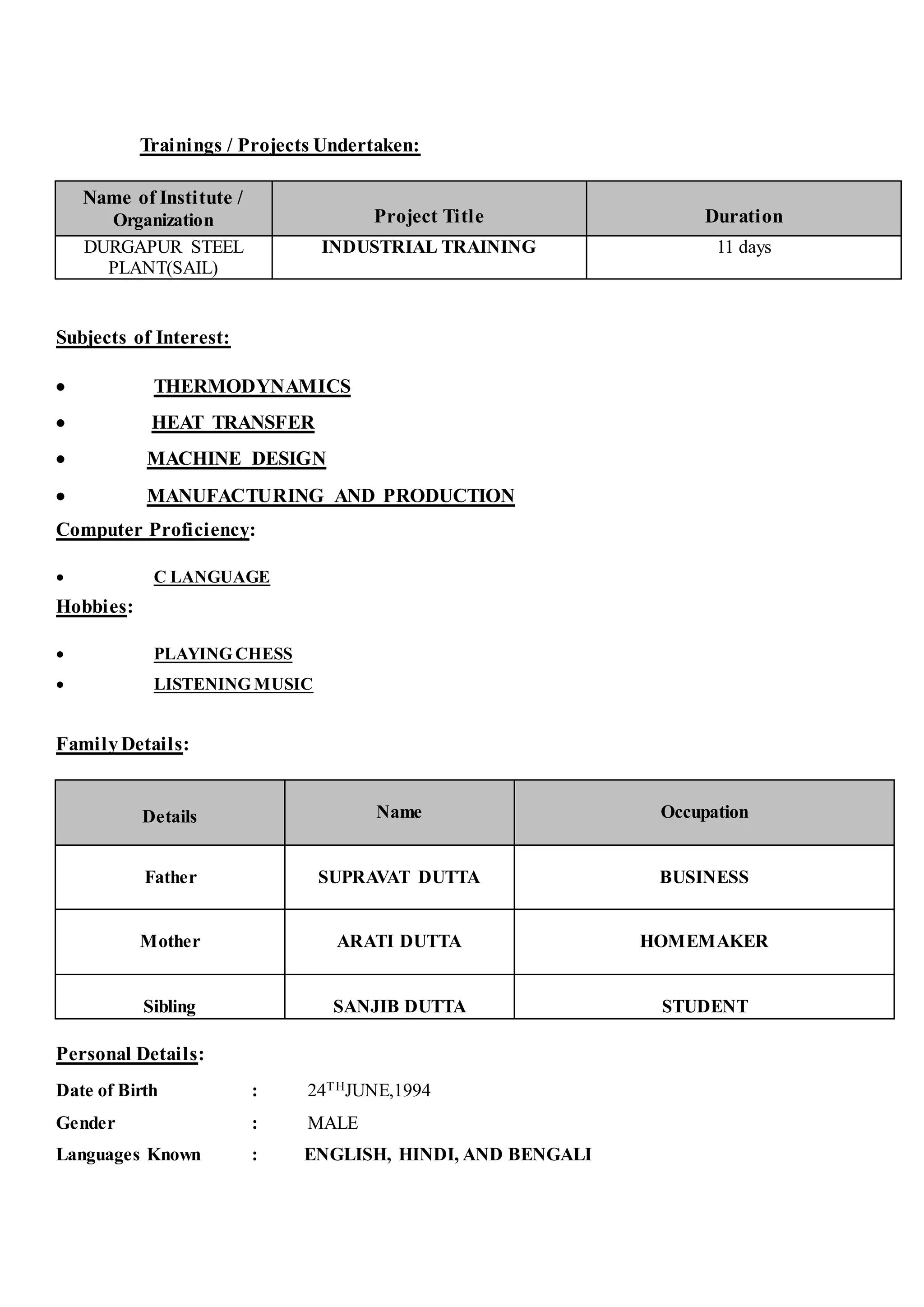 RAJIB CV | DOCX | Education
