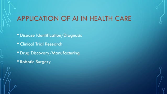 AI in health care ARTIFICIAL INTELLIGENCE | PPT