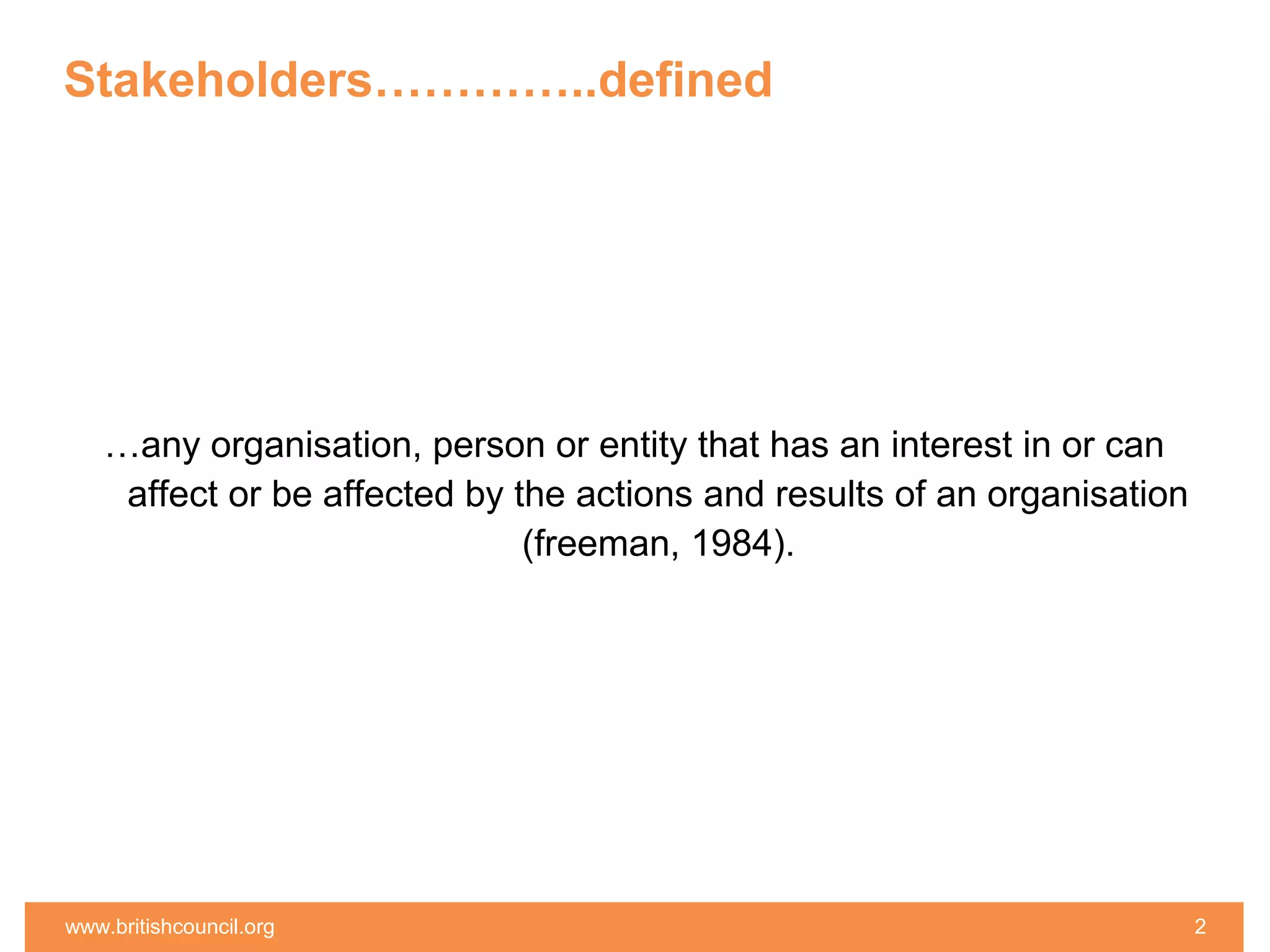 Stakeholder Management KPIs -KPI working Group | PPT