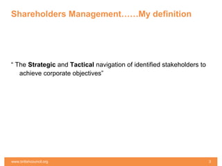 Stakeholder Management KPIs -KPI working Group | PPT