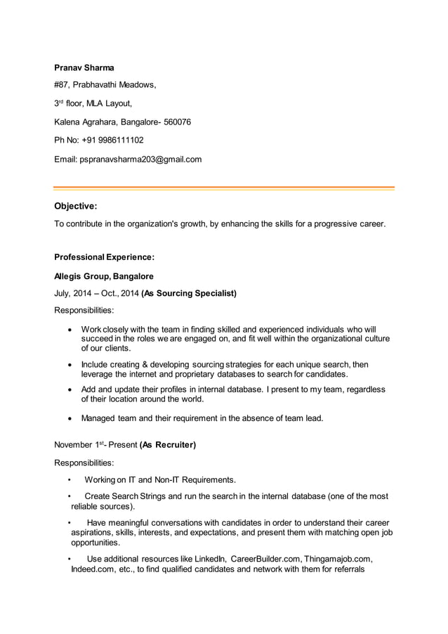 Pranav resume | PDF