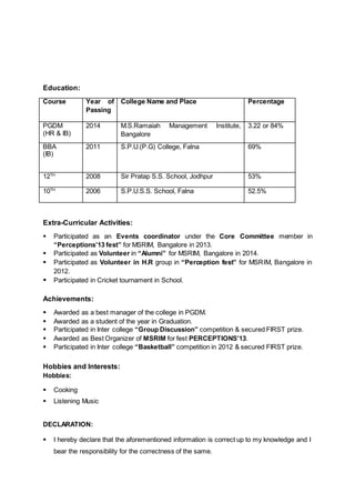 Pranav resume | DOCX