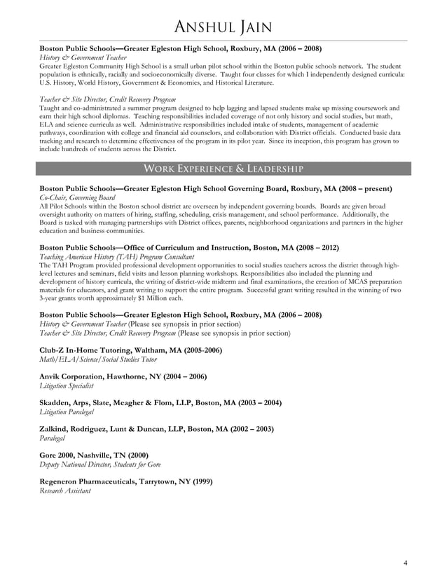 Anshul Jain CV - Fall 2014 gen | PDF