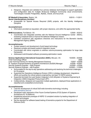 Resume IT Officer Sample | PDF