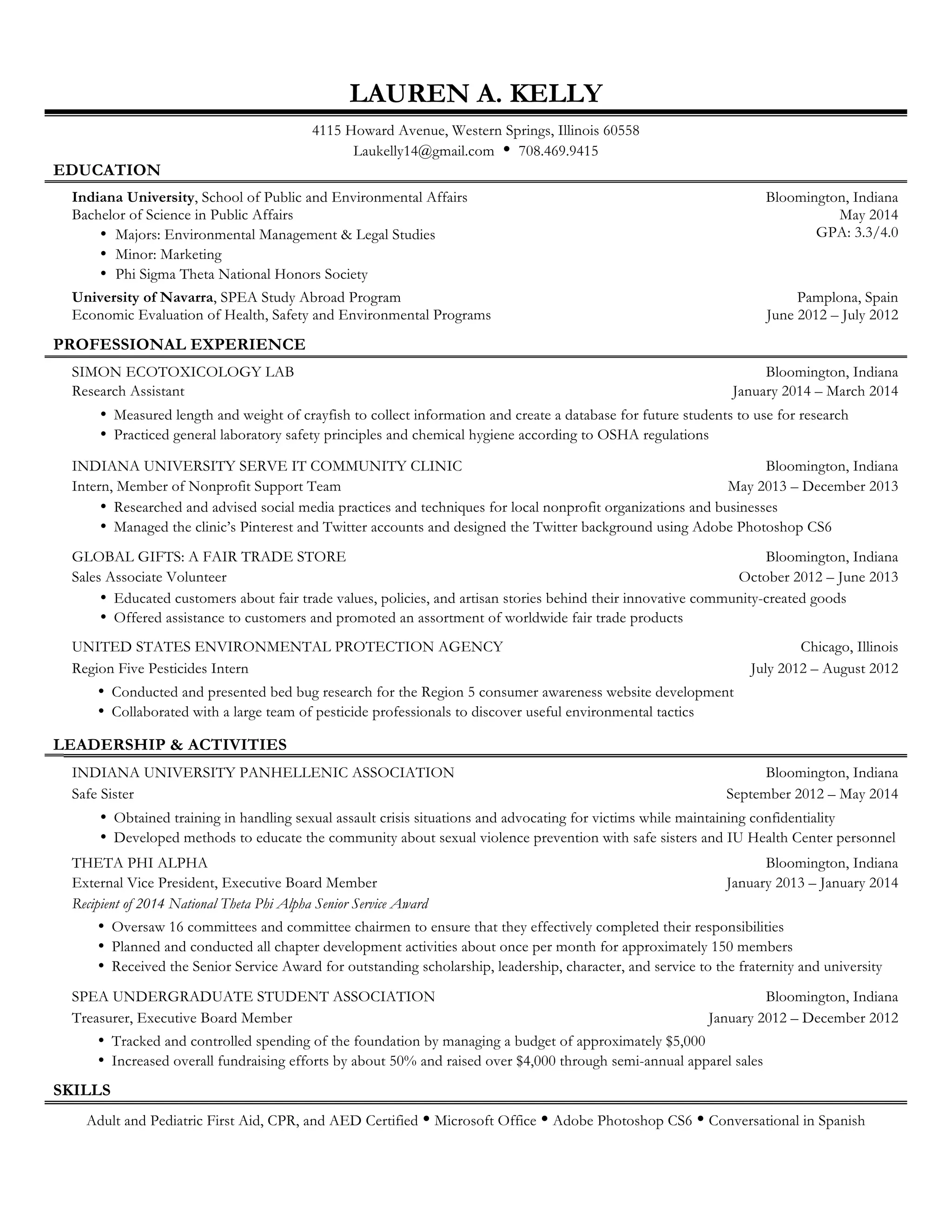 Lauren_A_Kelly_Resume | PDF | Non-Profit Organizations | Industries