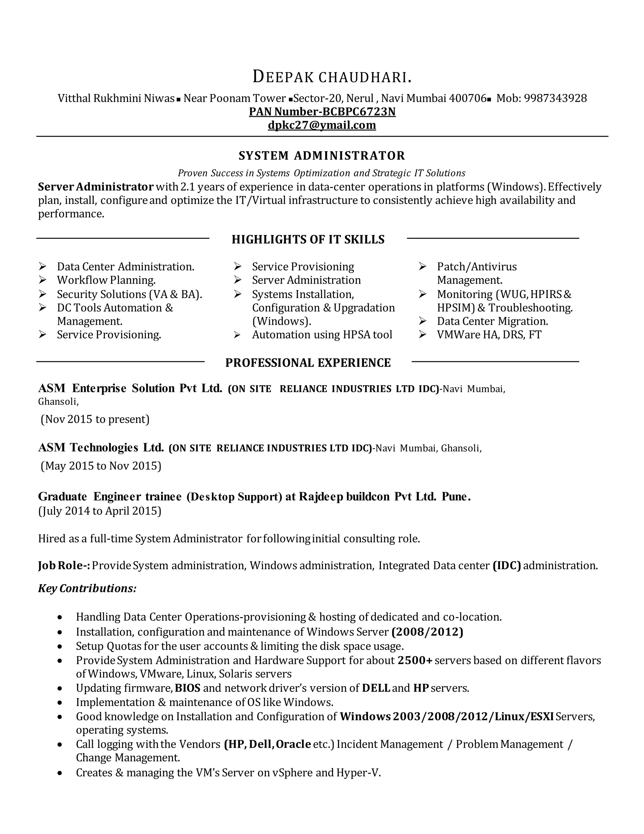 Deepak_Chaudhari_01-09-2016 | PDF